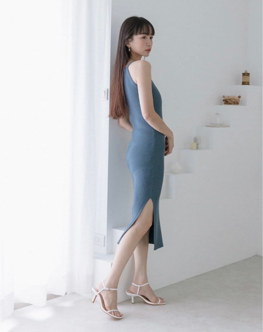 MFW Glenda Dress in Blue Steel, Women's Fashion, Dresses & Sets ...