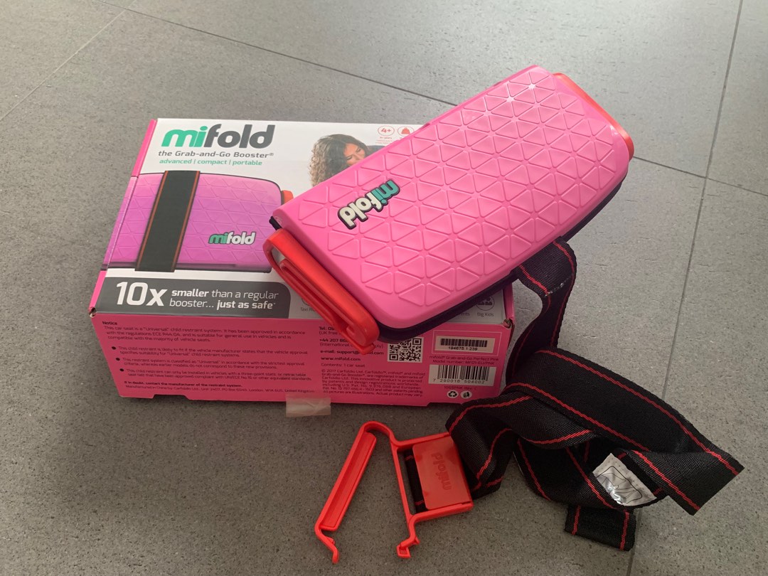 Mifold - pink, Babies & Kids, Going Out, Car Seats on Carousell