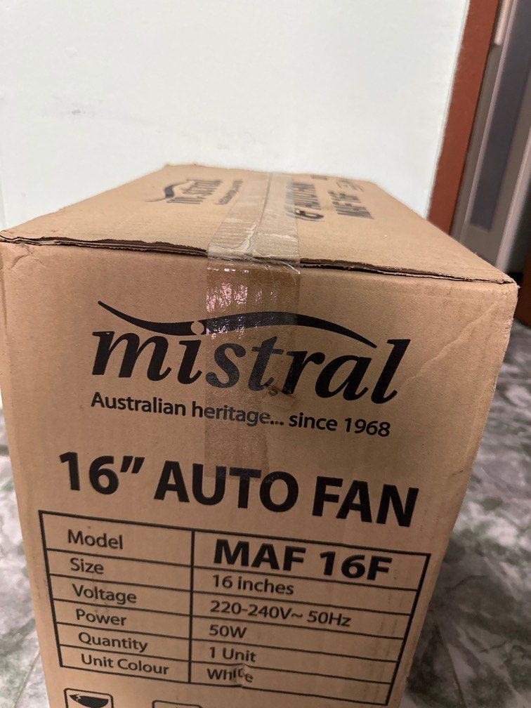 Mistral 16” Auto Ceiling Fan, Furniture & Home Living, Lighting & Fans ...