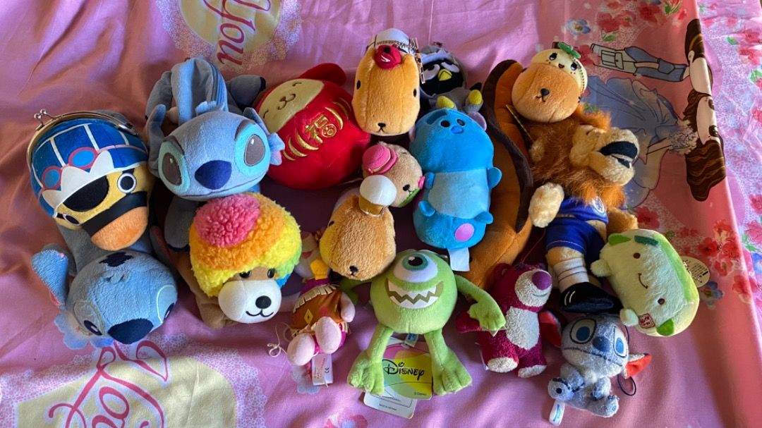 Mixed characters stuffed toys, Hobbies & Toys, Toys & Games on Carousell