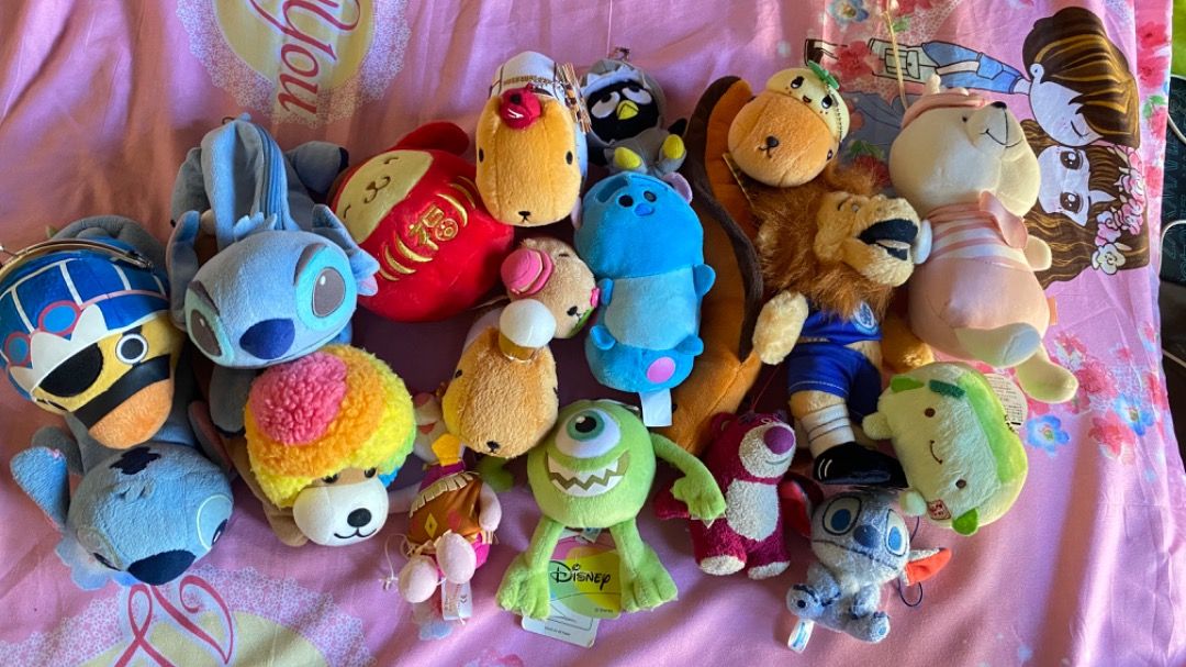 Mixed characters stuffed toys, Hobbies & Toys, Toys & Games on Carousell