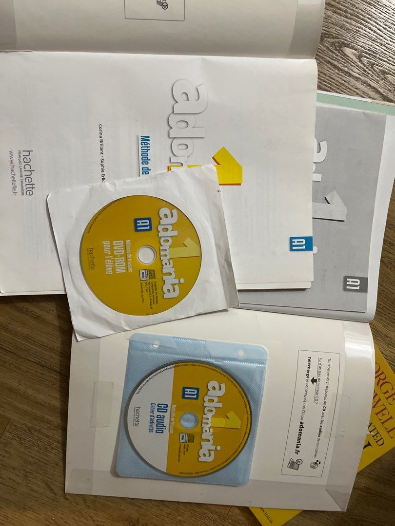 Moelc French Adomania 1 textbook and activity book, Hobbies & Toys ...