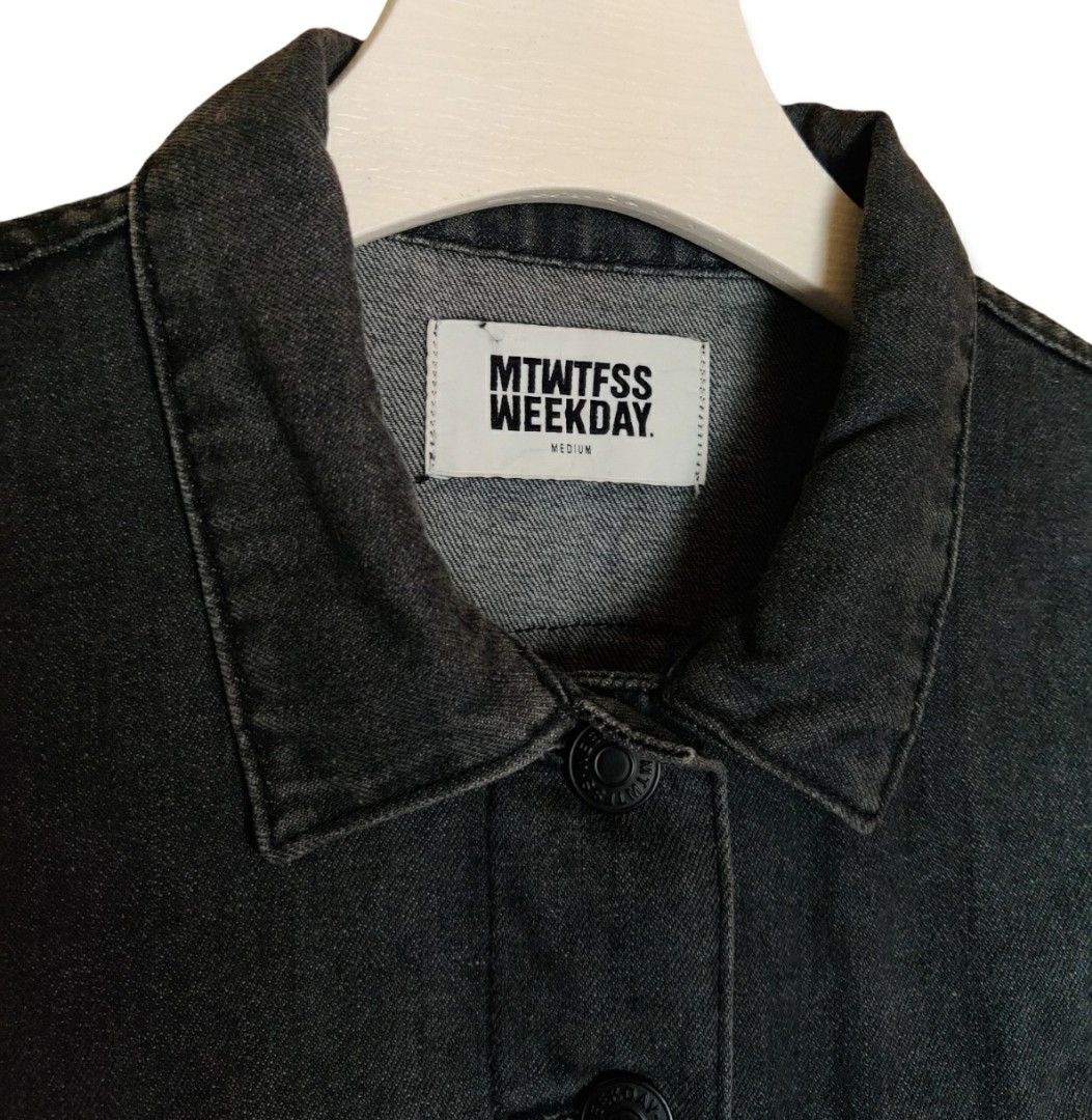(M) MTWTFSS WEEKDAYS Punk Denim Vest, Men's Fashion, Coats, Jackets and ...