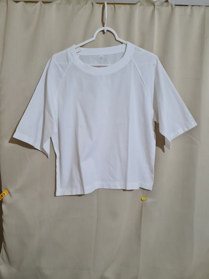 Muji white half sleeve 100% cotton, Women's Fashion, Tops, Blouses on ...