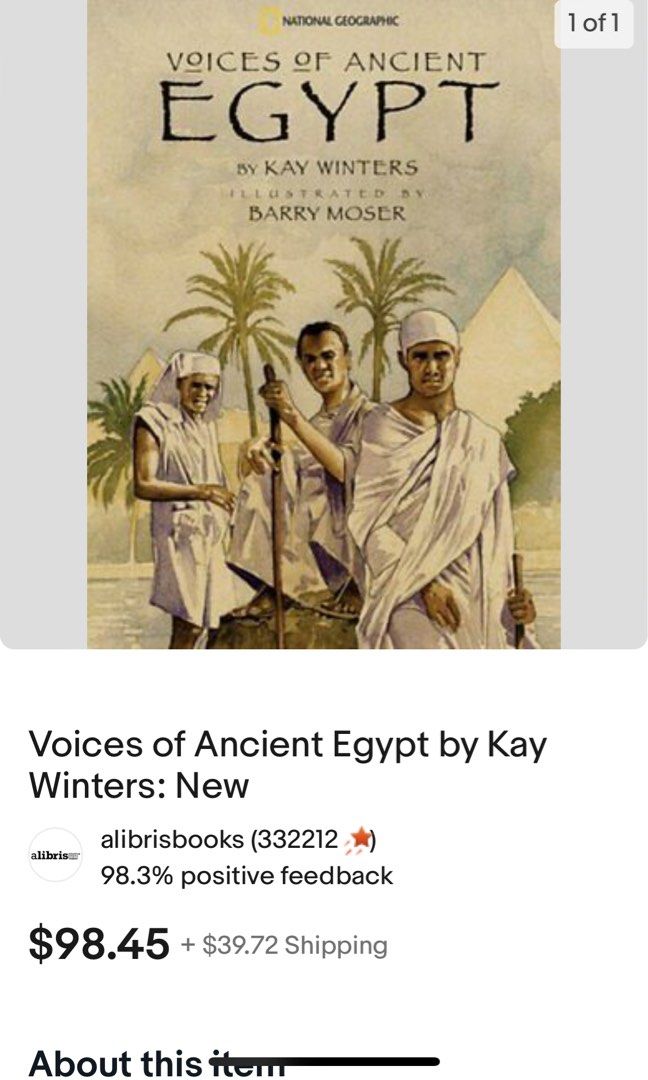 Nat Geo Voices of Ancient Egypt by Kay Winters, Hobbies & Toys, Books ...
