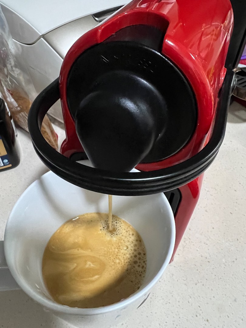 Nespresso Inissia Ruby Red Coffee Machine, TV & Home Appliances ...