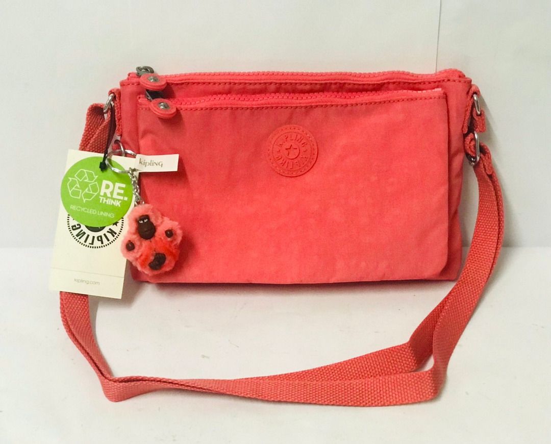 NEW! KIPLING MIKAELA CORAL CRUSH CROSSBODY SLING BAG PURSE SALE, Women ...
