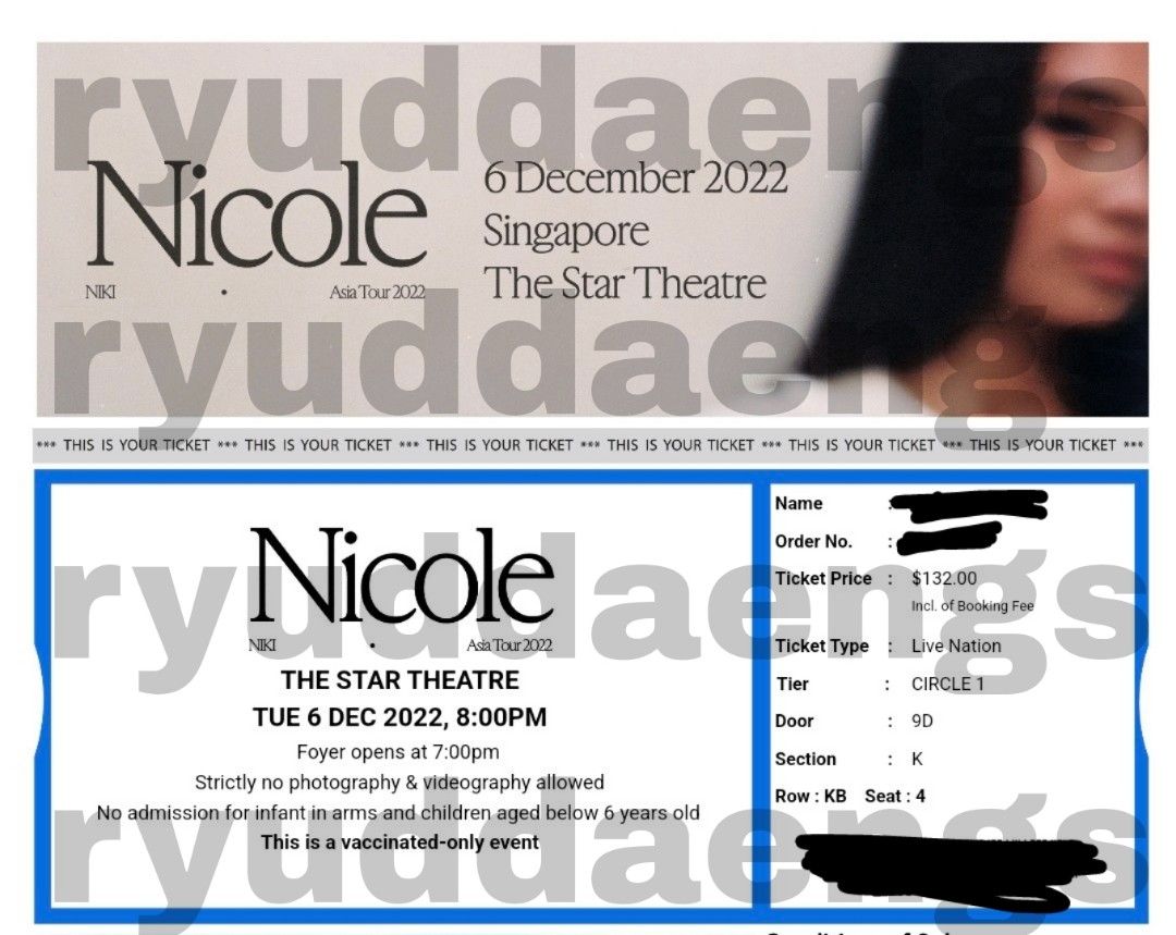 niki singapore concert 2022, Tickets & Vouchers, Event Tickets on Carousell
