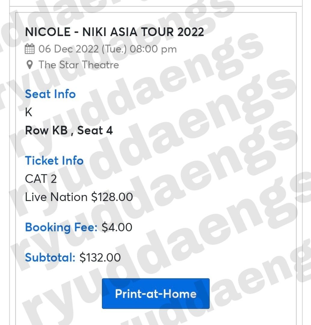 niki singapore concert 2022, Tickets & Vouchers, Event Tickets on Carousell