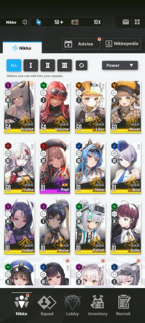 Nikke : Goddess of Victory Midgame account Scarlet + Litter + Dolla + Isabel (2 Pilgrims) SEA ...