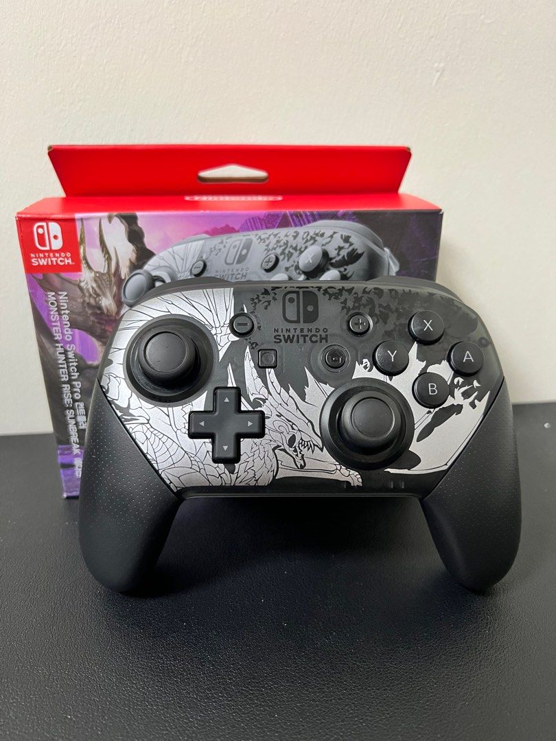 Nintendo Switch Pro Controller ( Monster Hunter Rise Sunbreak ) Limited ...
