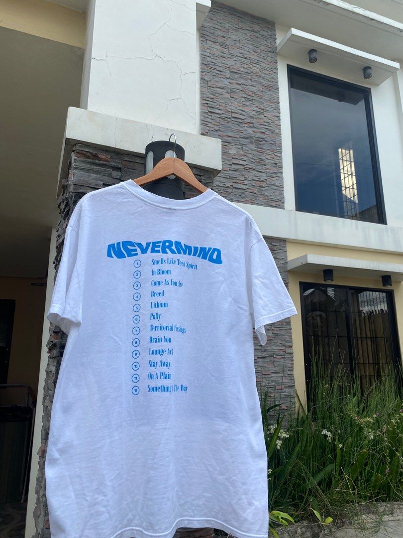 Nirvana nevermind, Men's Fashion, Tops & Sets, Tshirts & Polo Shirts on Carousell