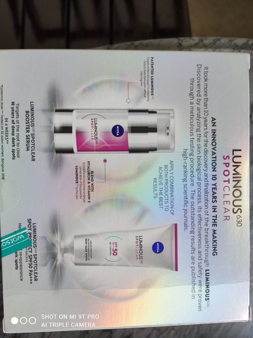 NIVEA Luminous Spot Clear SET, Beauty & Personal Care, Face, Face Care ...