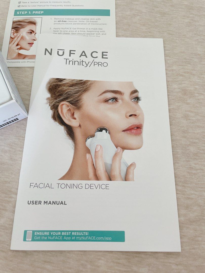 NuFACE Trinity Facial Device with charger, Eye Lip Attachment, Original ...