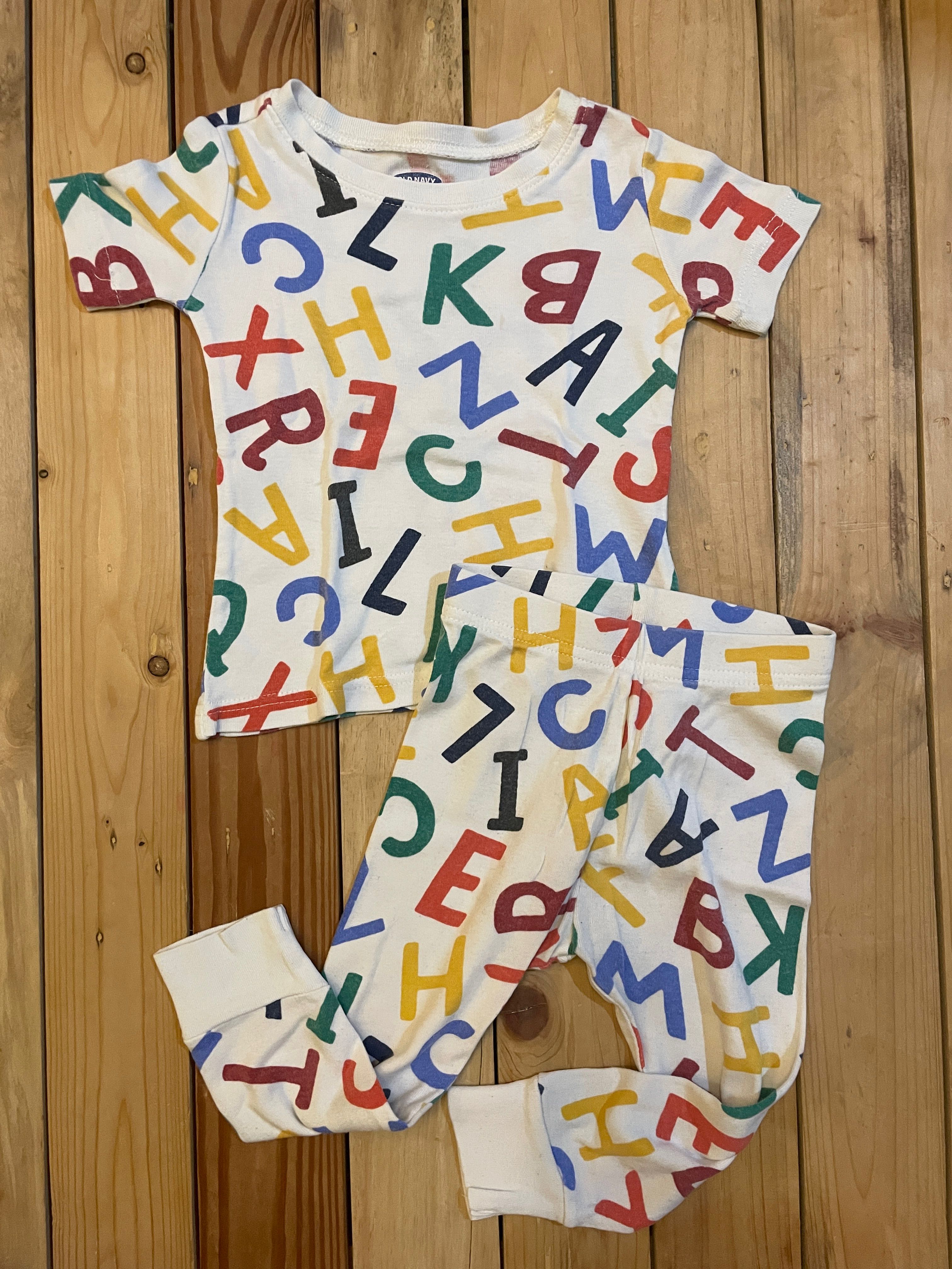 Old Navy Alphabet Pajama, Babies & Kids, Babies & Kids Fashion on Carousell