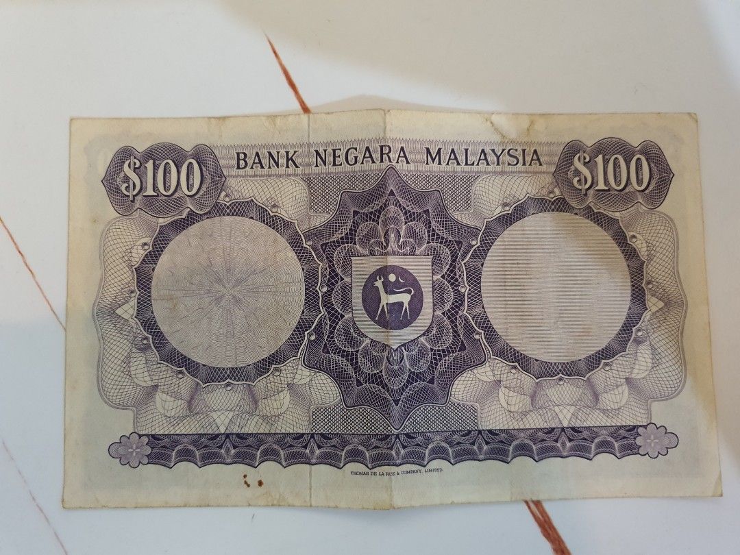 Old note Rm100 Malaysia Ringgit, Hobbies & Toys, Collectibles ...