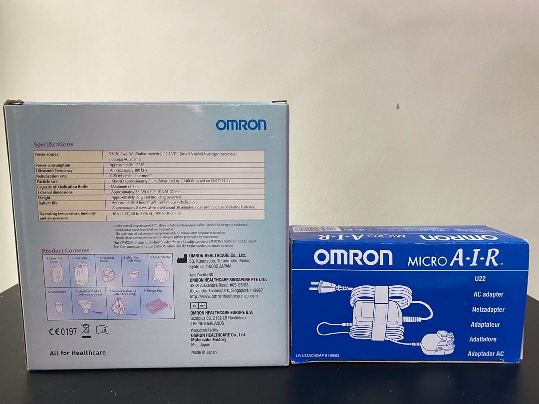 Omron Nebulizer Portable, Health & Nutrition, Medical Supplies & Tools ...