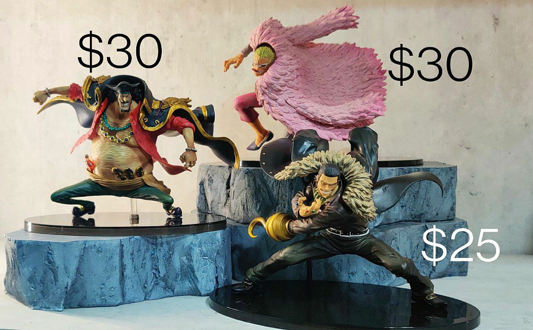 One piece- BWFC SCultures Blackbeard, Mr Crocodile, Doflamingo, Hobbies ...