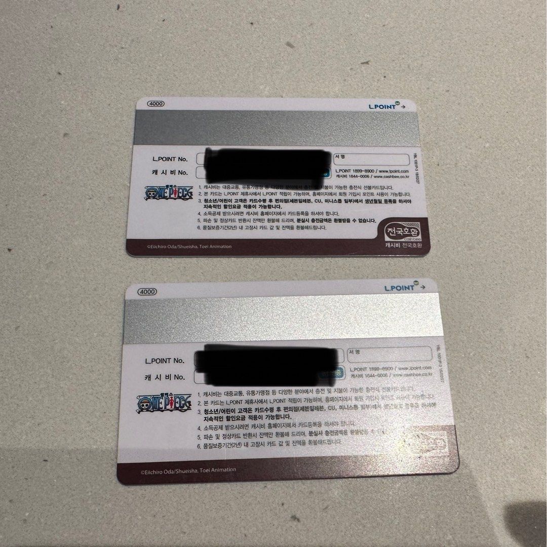 One Piece x Cashbee Korea transport card, Hobbies & Toys, Memorabilia ...
