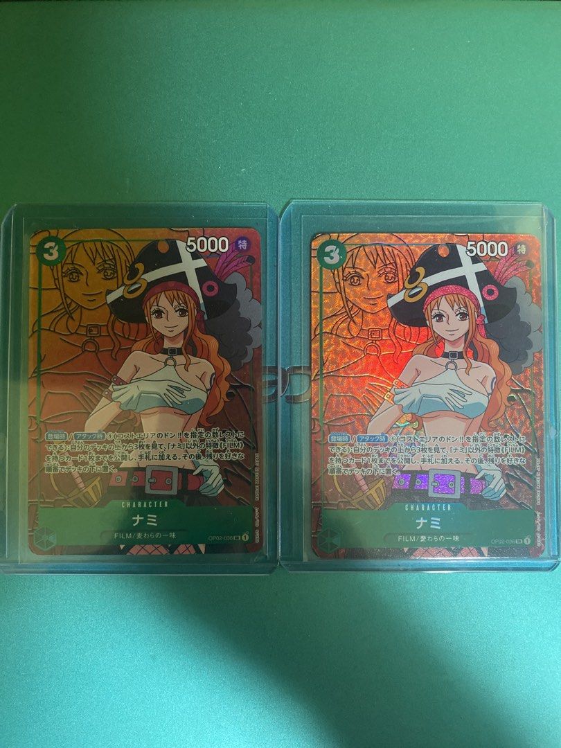 OP-02 One Piece Paramount War Nami SR AA, Hobbies & Toys, Toys & Games ...