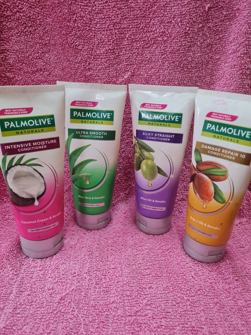 PALMOLIVE conditioner 4 pcs, Beauty & Personal Care, Bath & Body, Bath ...