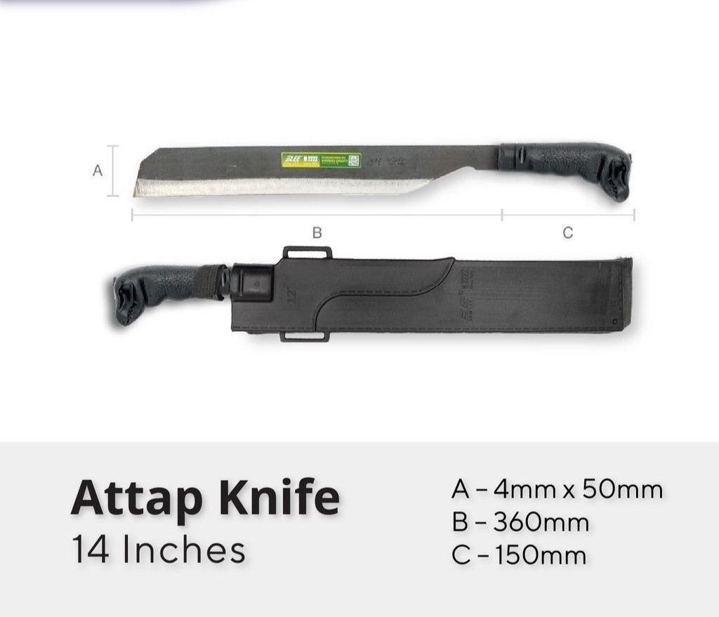 Parang Attap Knife 14 inchi Brand Sam Lee M2222, Furniture & Home ...
