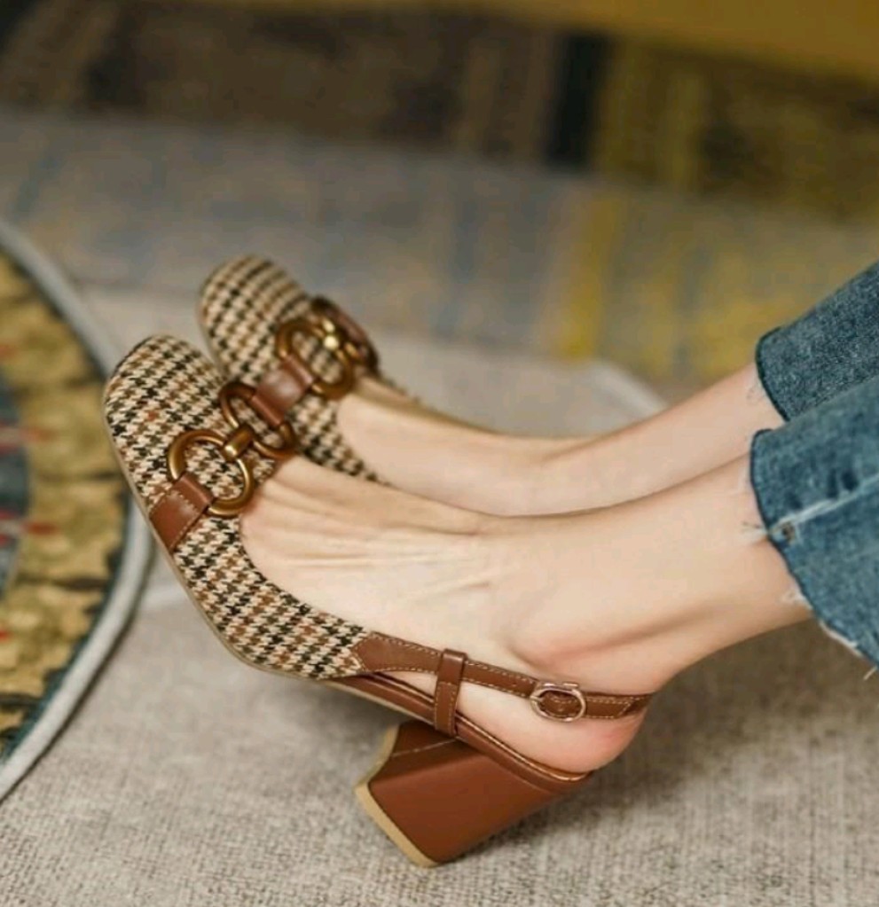 Patterned Classy Heels, Women's Fashion, Footwear, Heels on Carousell