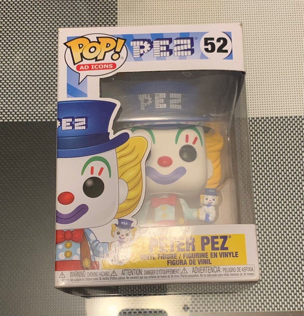 PETER PEZ CLOWN FUNKO POP 52, Hobbies & Toys, Toys & Games on Carousell