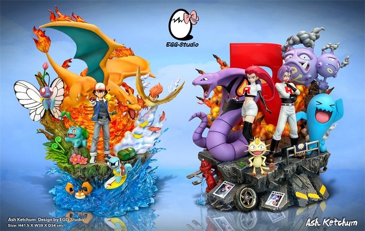 [PO] EGGS Studios - Pokemon Ash Ketchum & his Pokemon with LED ...