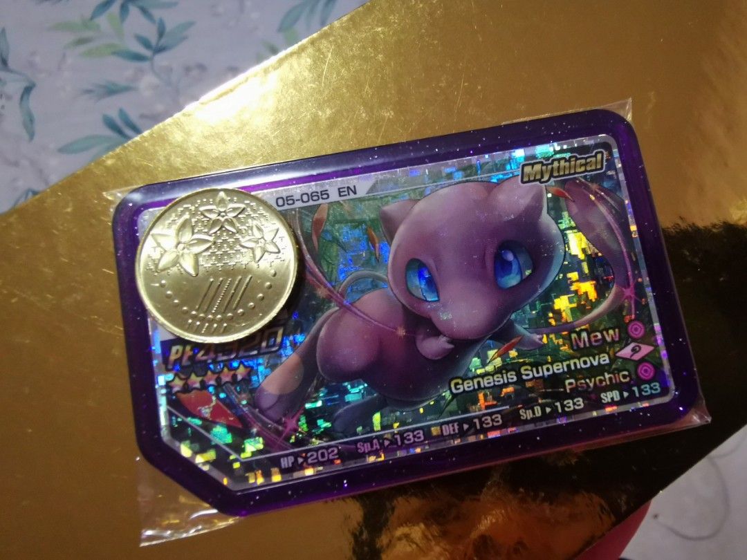 Pokemon Gaole 5 stars Legend 1 Mew Mewtwo Authentic from machine ...