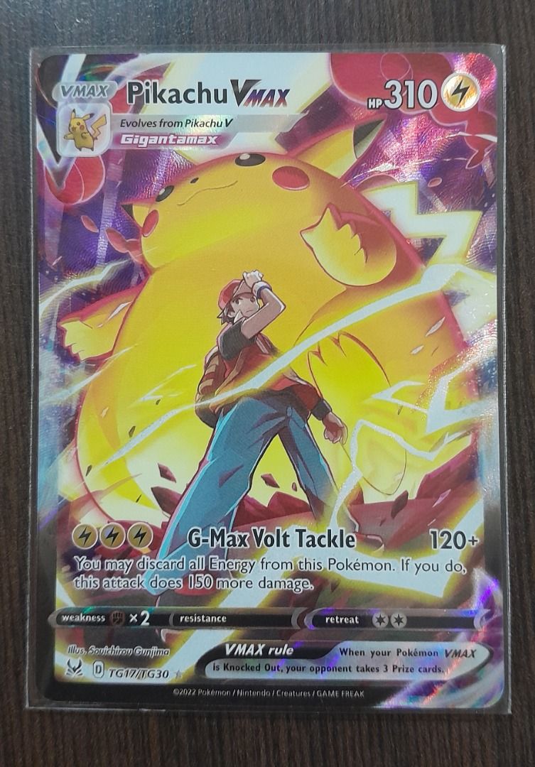 Pokemon TCG Pikachu VMAX - TG17 - Lost Origin, Hobbies & Toys, Toys ...