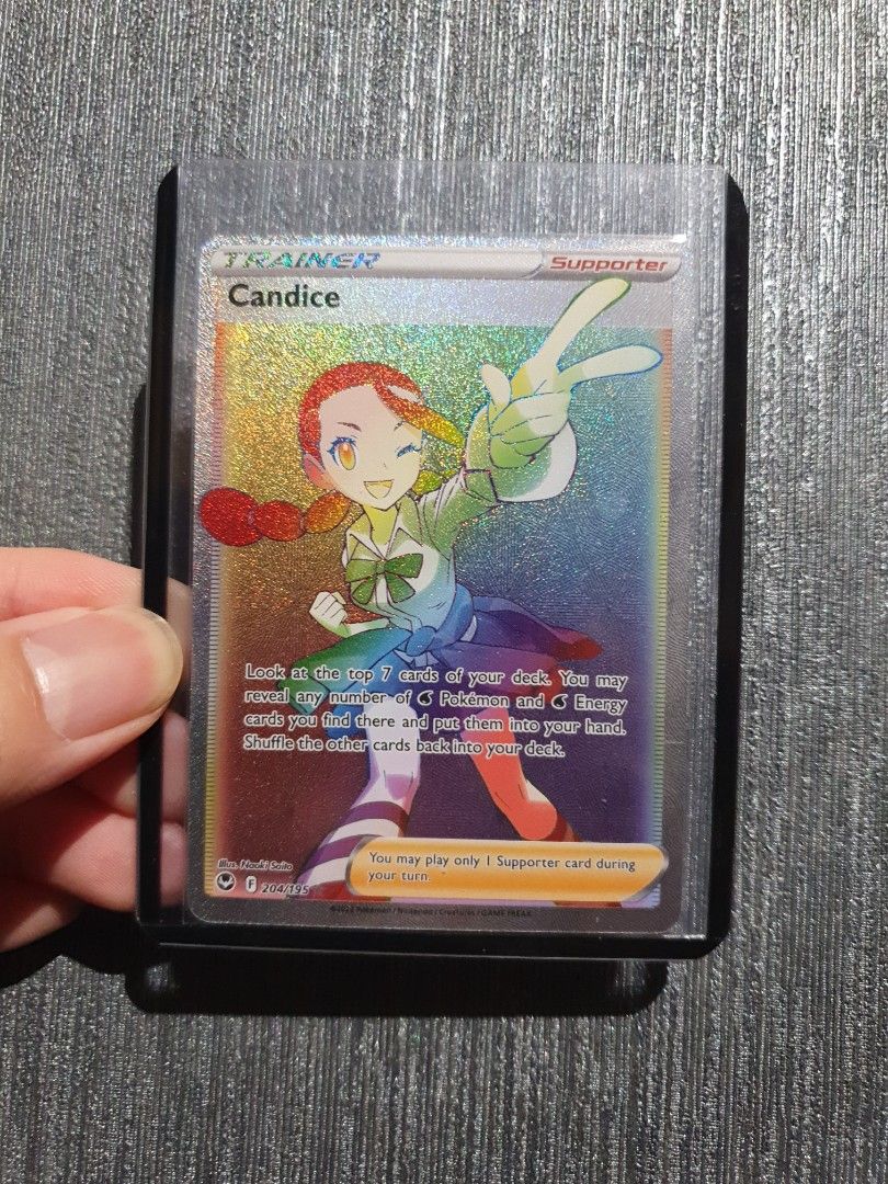 Pokemon TCG Silver Tempest Candice Rainbow Hyper Rare Card, Hobbies ...