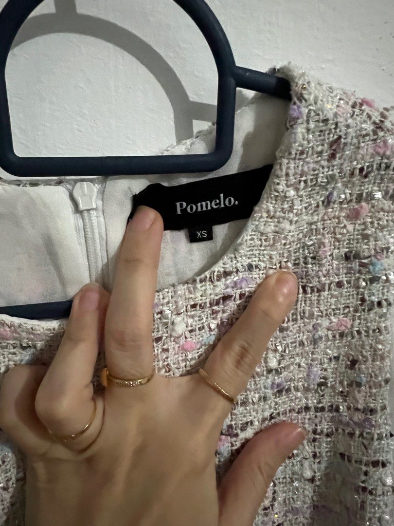 Pomelo tweed dress, Women's Fashion, Dresses & Sets, Dresses on Carousell