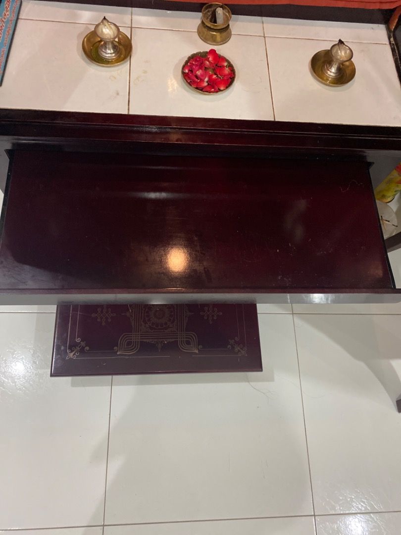 Pooja Alter (Mandir) with stool, Furniture & Home Living, Furniture ...