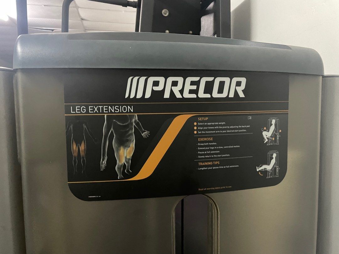 Precor vitality line leg extension gym quad strength commercial USA ...