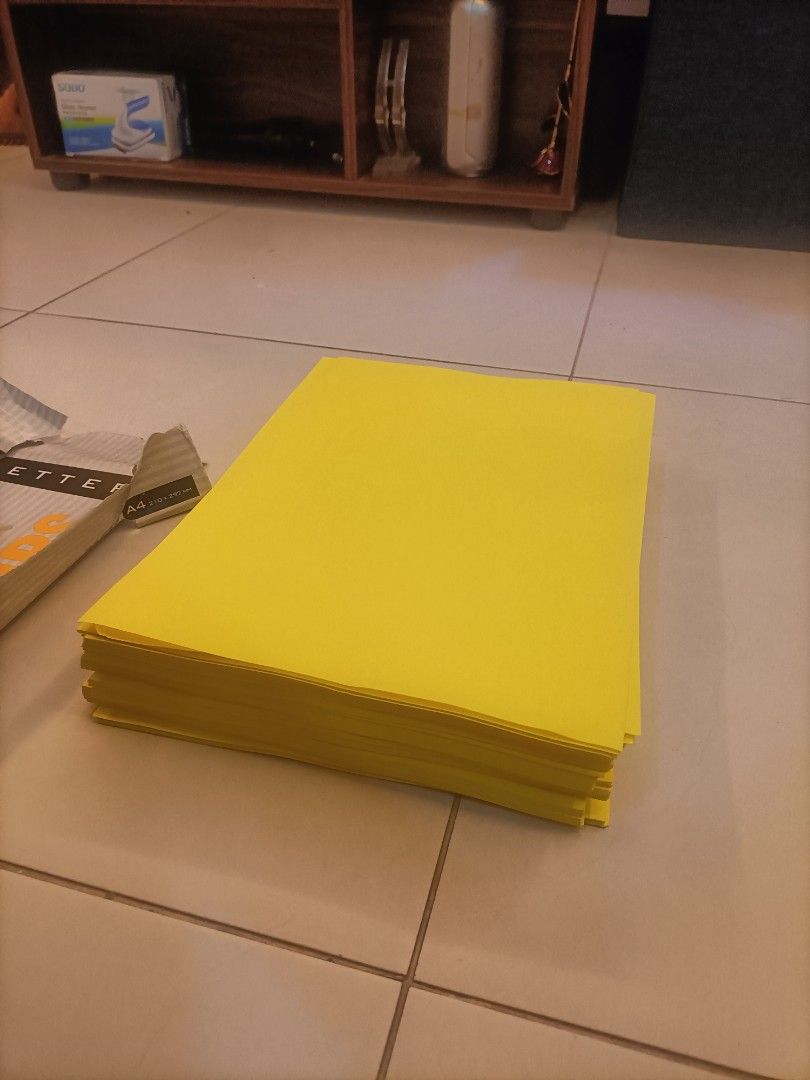 premium paper (yellow), Hobbies & Toys, Stationery & Craft, Stationery ...