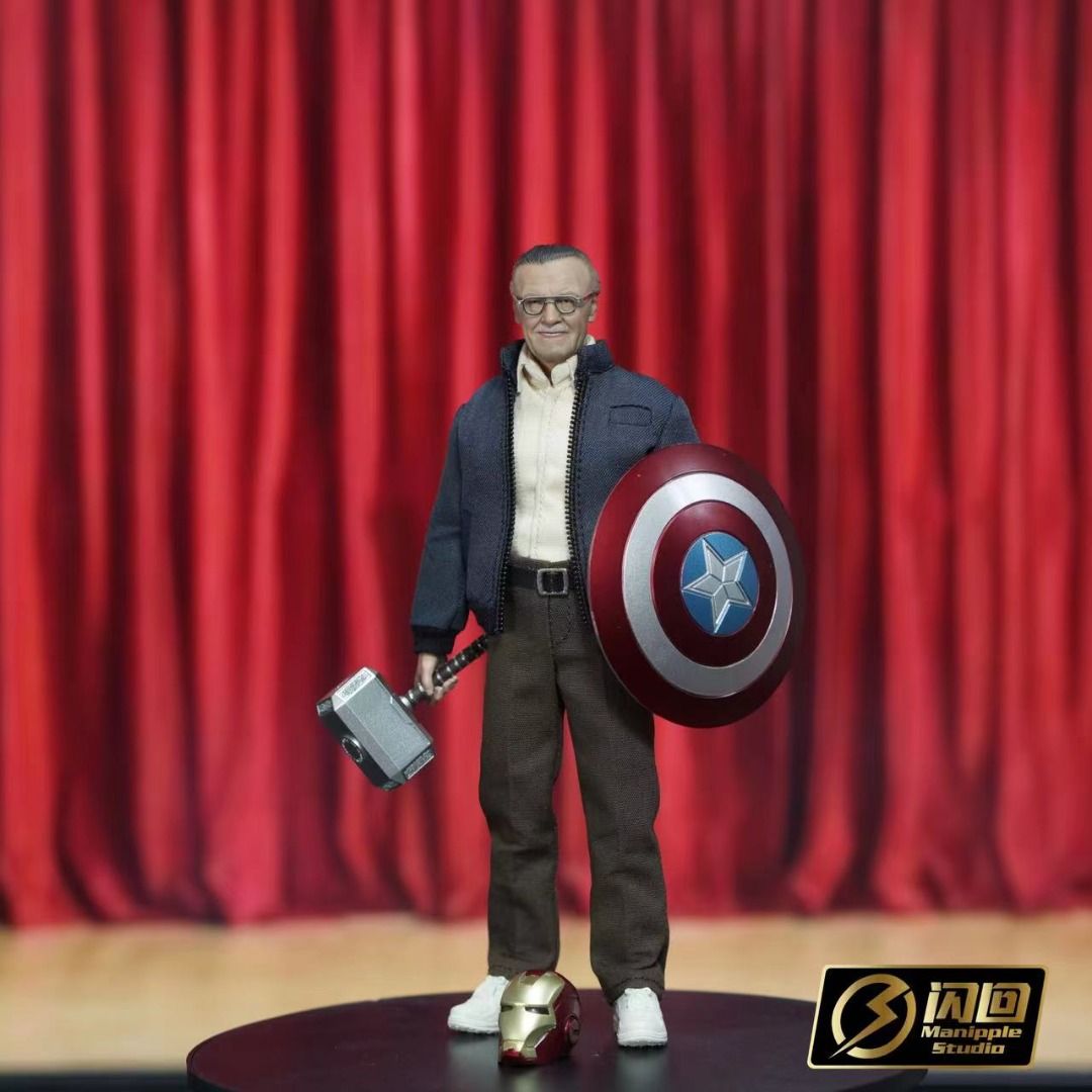 Manipple Studio, 1/12 scale Stan Lee figure with accessories, Marvel ...