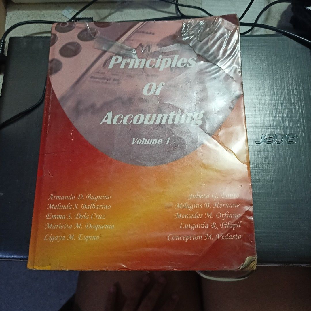 Principles of Accounting Vol. 1 Senior High SHS Accountancy ABM Basic ...