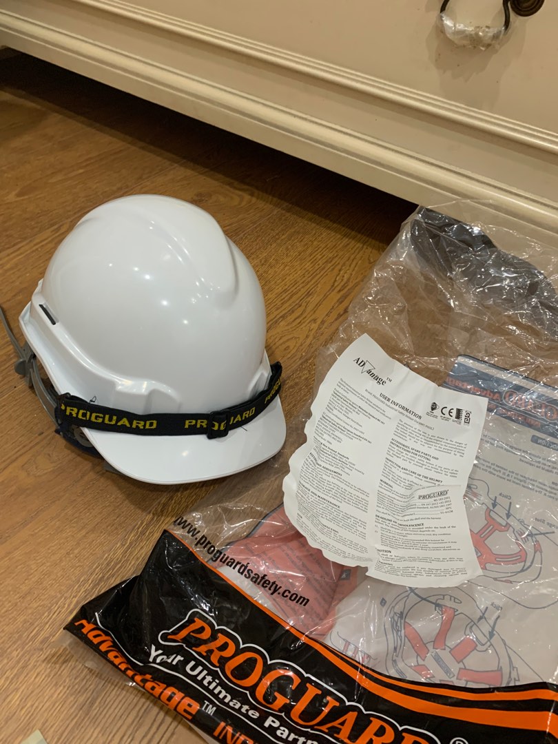 Proguard safety helmet for construction etc, Furniture & Home Living ...