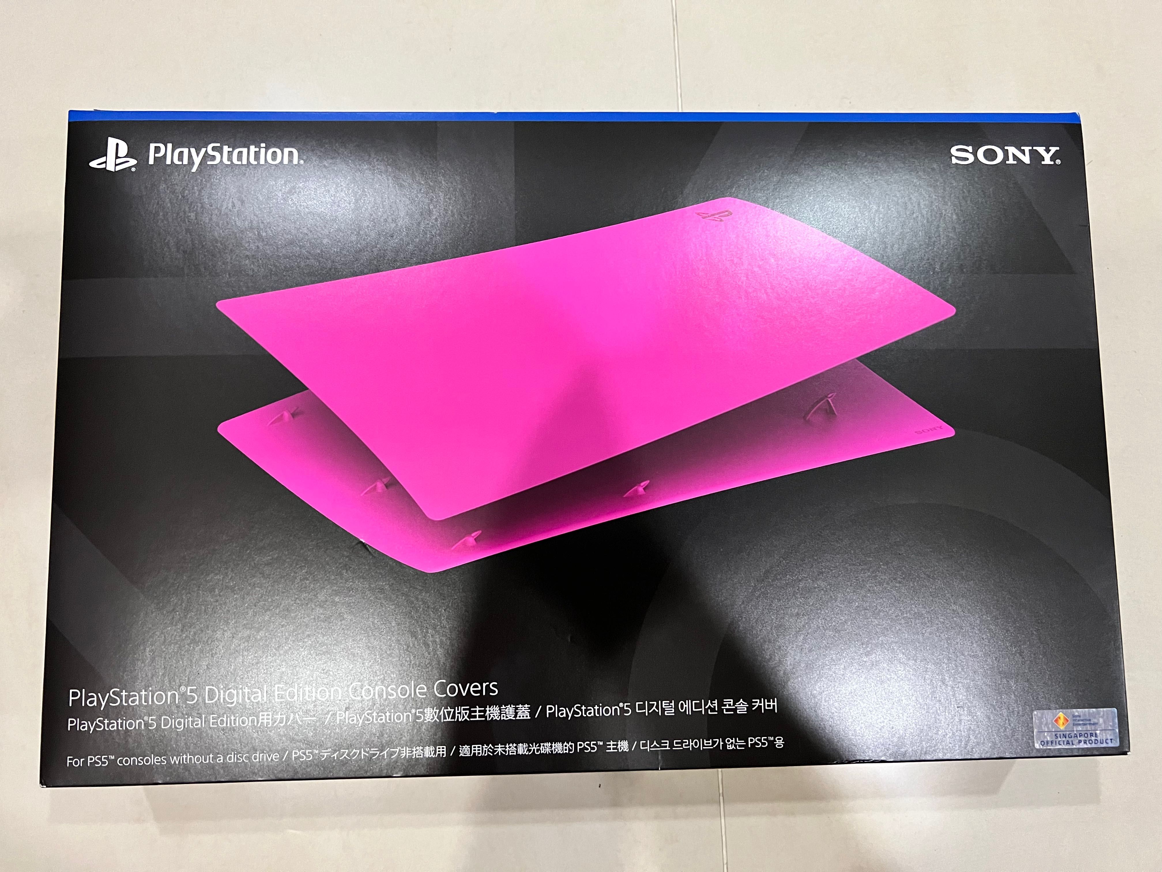 PS5 Digital Edition Console Cover Pink, Video Gaming, Gaming ...