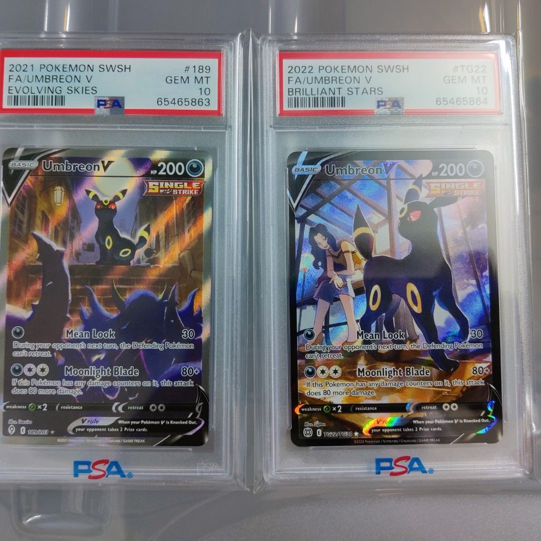 PSA 10 Umbreon V AA Evolving Skies and Umbreon V TG SEQUENTIAL, Hobbies & Toys, Toys & Games on ...