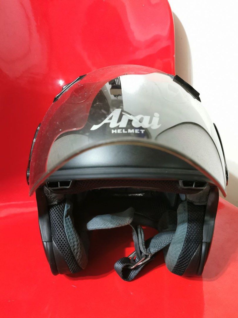 PSB Approved Arai Ram 4 Flat black helmet, Motorcycles, Motorcycle ...
