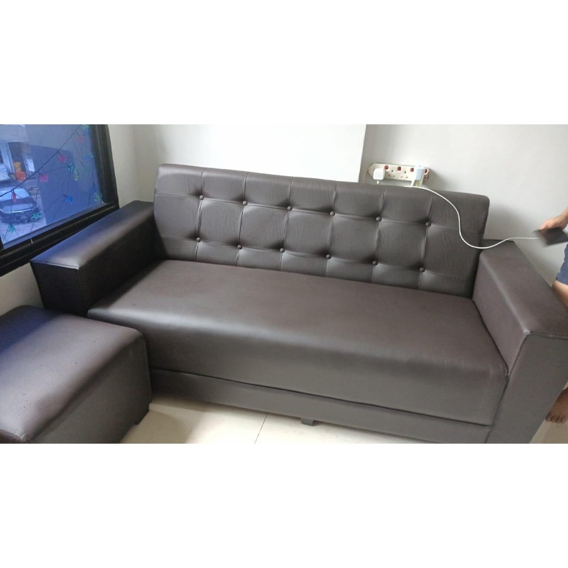 PVC Leather Sofa Brand new%% \Brown sofa Cash on delivery, Furniture ...