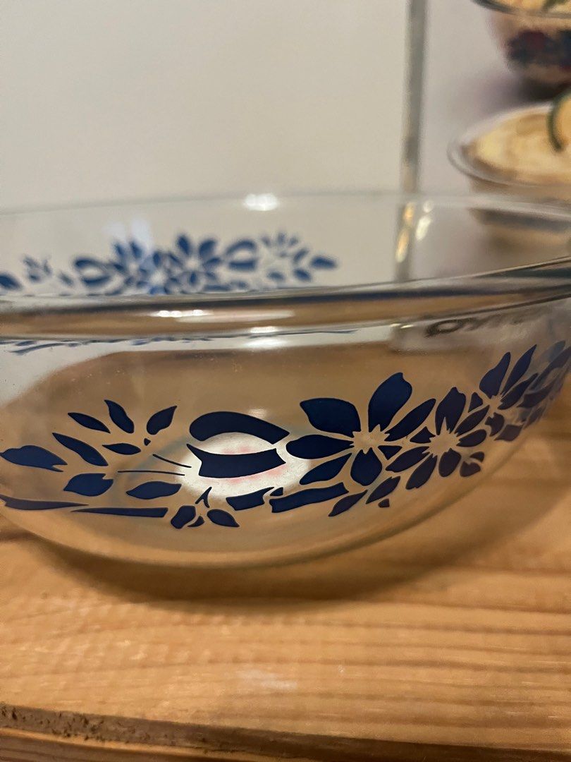 Pyrex Designs 3-Piece Serving / Mixing Bowl Set, Furniture & Home ...