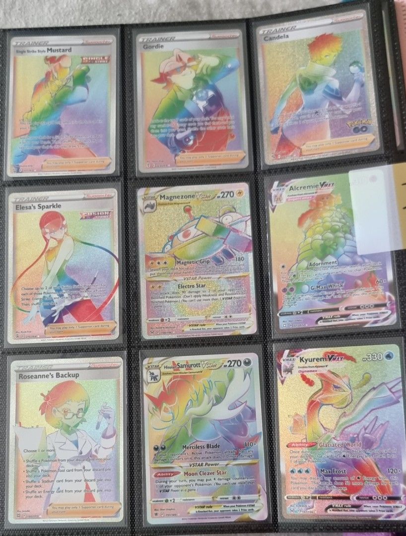 Rainbow Pokemon TCG Fantina, Palkia, Heatran, Umbreon, Trainer, Volo ...