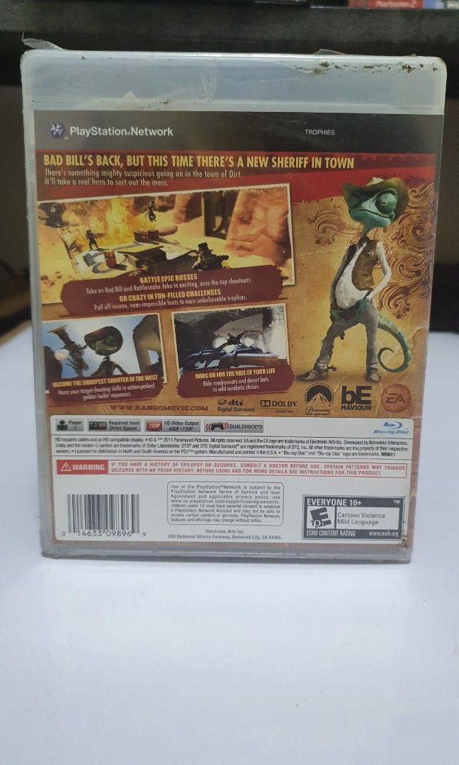 Rango (Sony Playstation 3, R1 ), Video Gaming, Video Games, PlayStation ...
