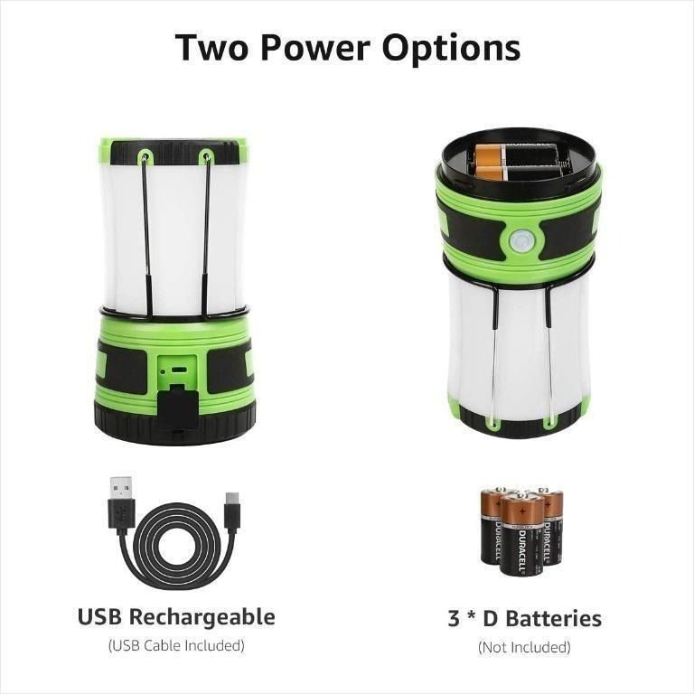 Ready Stock! Lepro LED Camping Lantern Rechargeable or Battery Powered, 1000lm Camping Light ...