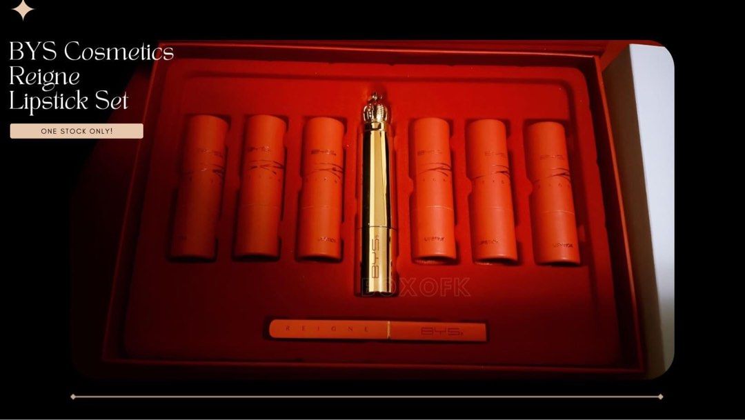 REIGNE X BYS COSMETICS | REGINE VELASQUEZ THE CROWN LIPSTICK SET ...