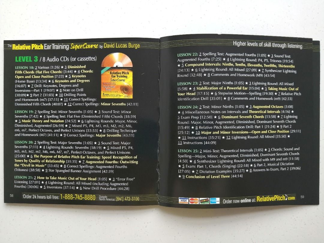 Relative Pitch Ear Training Super Course by David Lucas Burge (Amazon ...