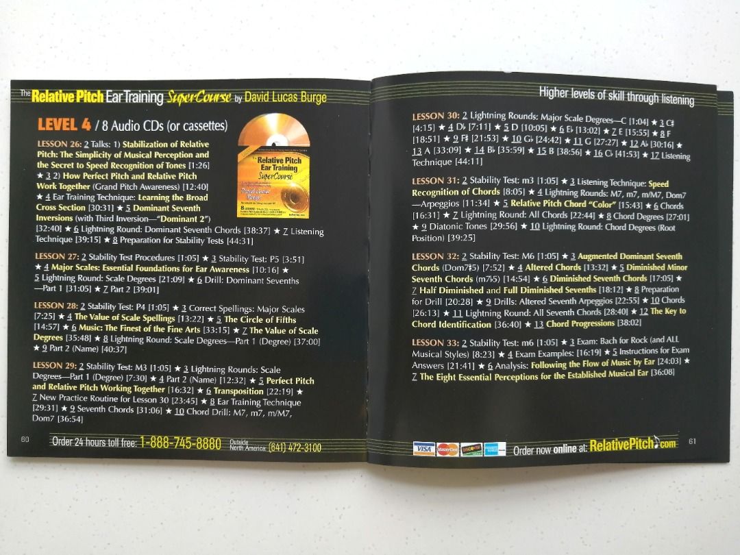 Relative Pitch Ear Training Super Course by David Lucas Burge (Amazon ...